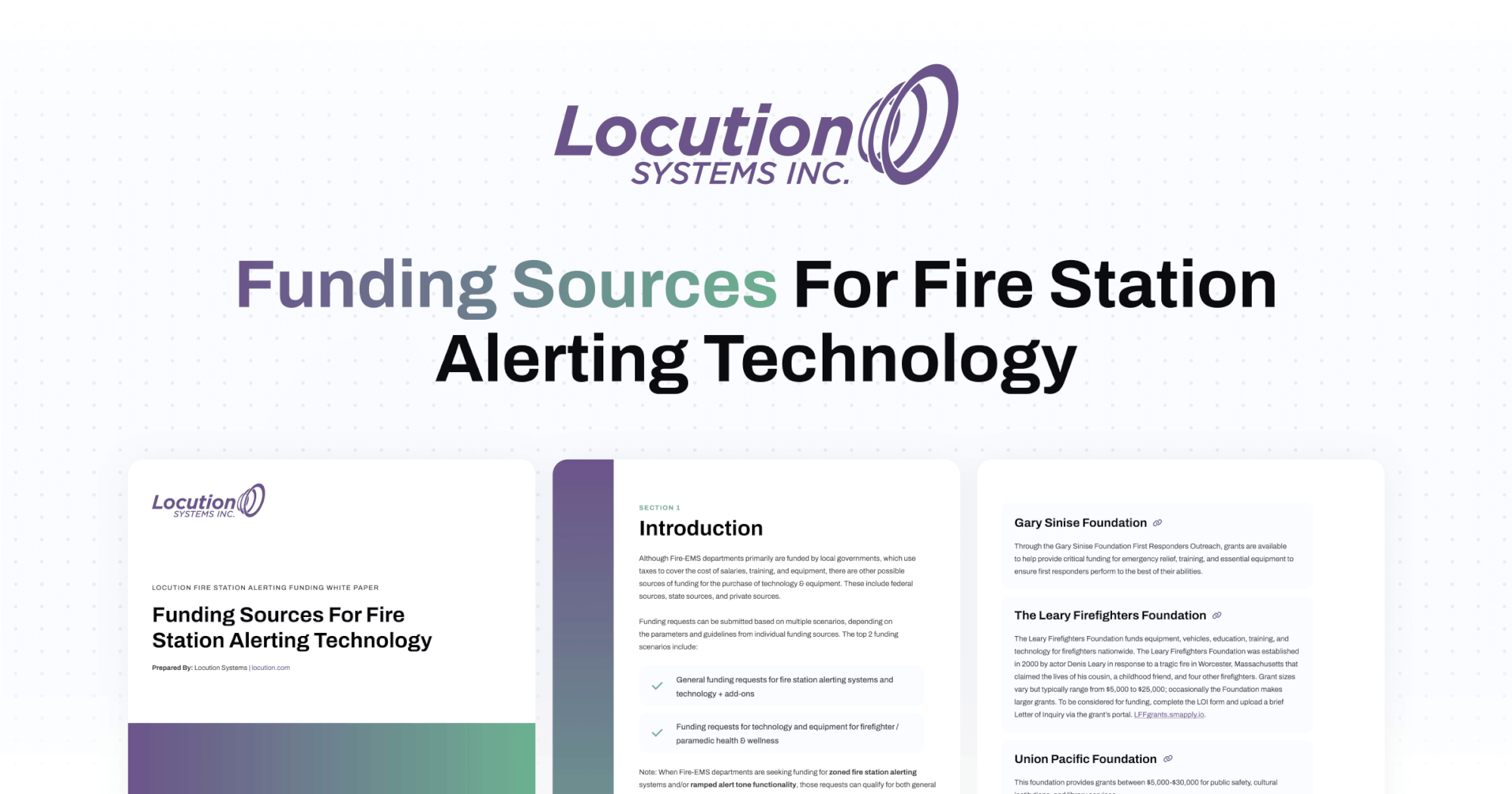 Funding Sources For Fire Station Alerting Technology | Locution